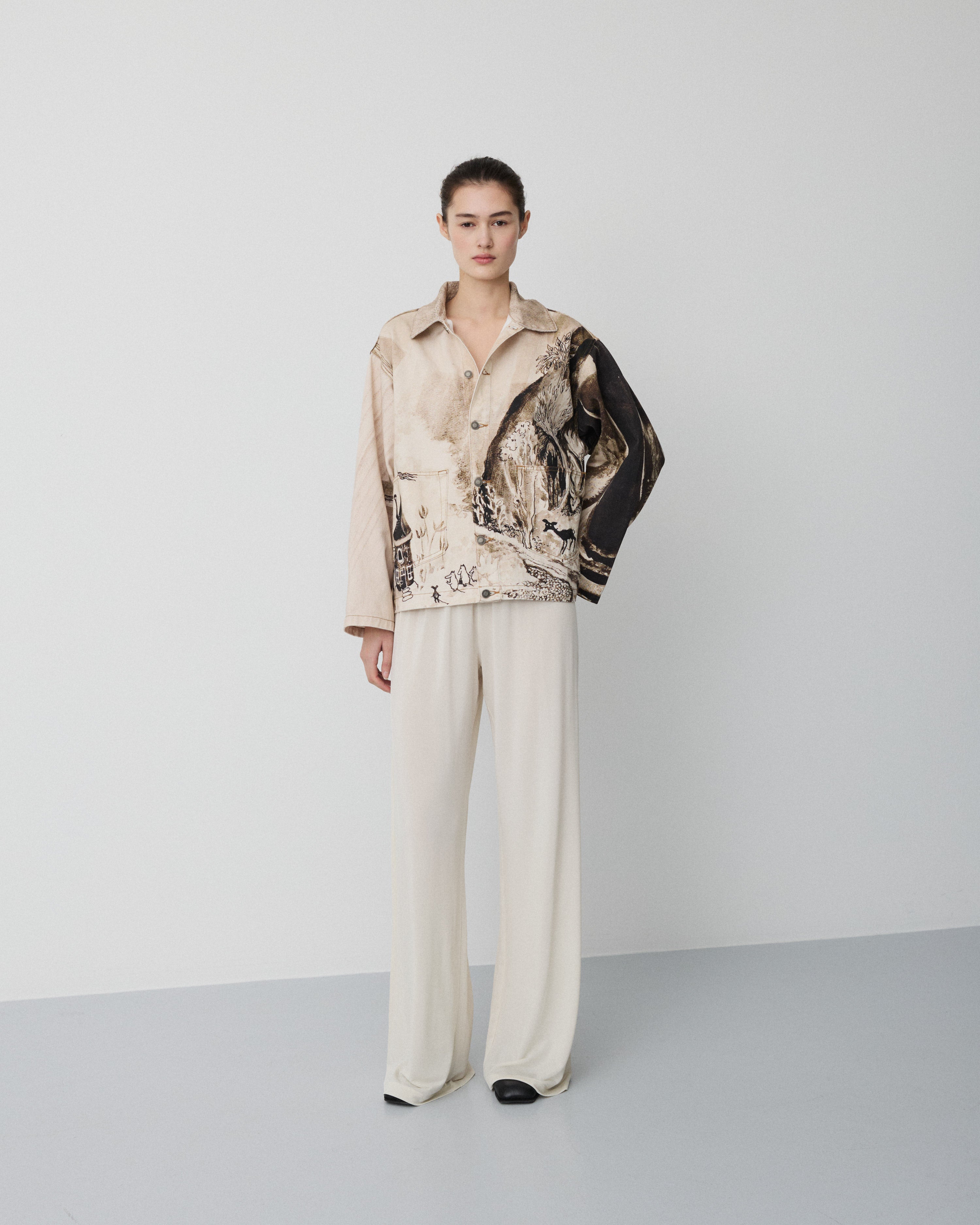 Moomin Genoa jacket | Sepia print | Magniberg